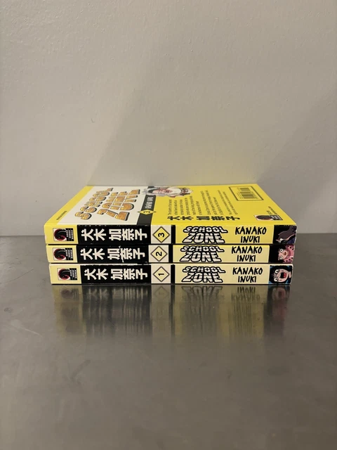 SCHOOL ZONE VOLUMES 1-3 di Kanako Inuki manga inglese EUR 113,83 ...