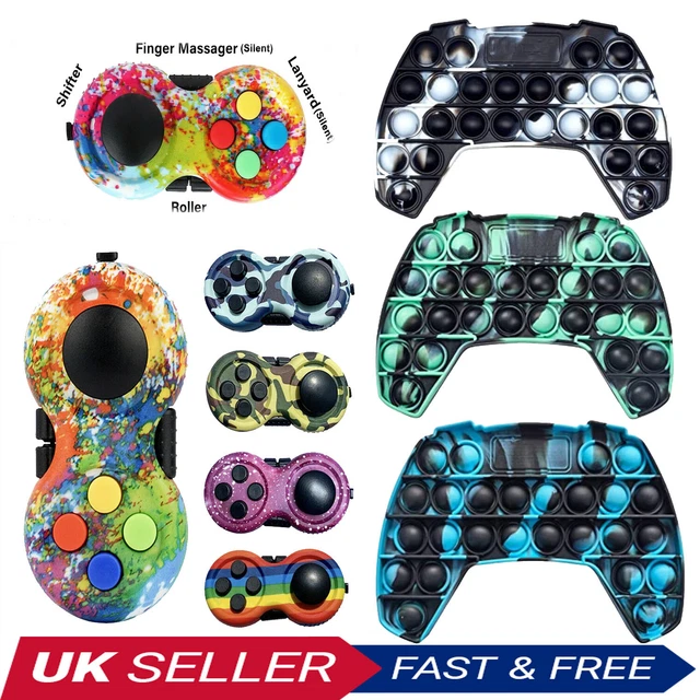 PUSH POP GAME Controller Fidget Kids Toy Bubble Special Needs Sensory ...