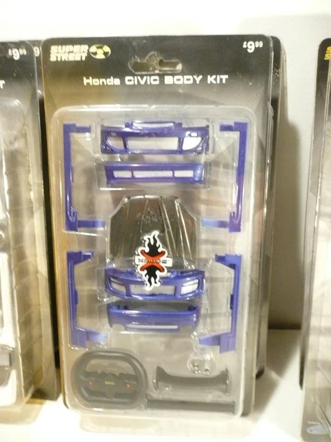 SUPER STREET XMODS Honda Civic Blue Body Kit £5.99 - PicClick UK