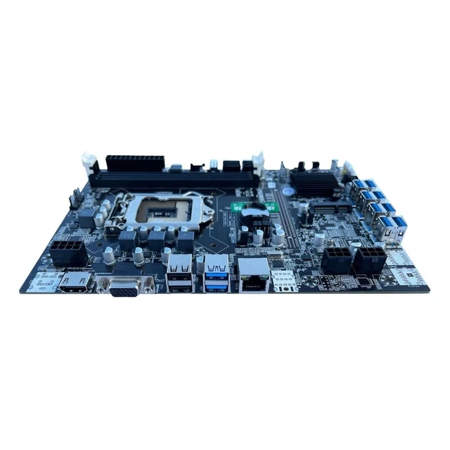 B75 MINER MOTHERBOARD LGA 1155 CPU PCI-E Graphics Card Slot for £83.59 ...
