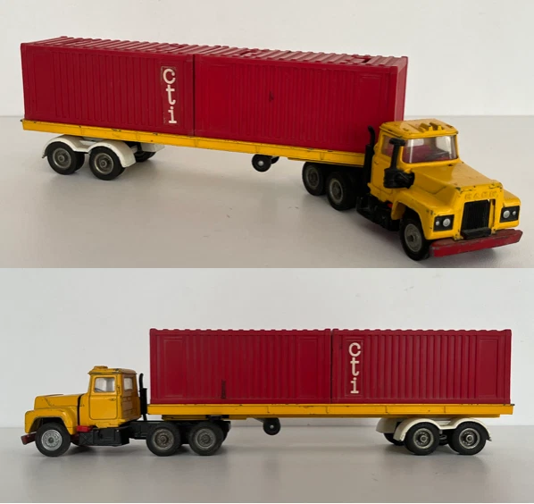 CORGI MAJOR TOYS Mack Truck Mazak Die-Cast Transport De Containers 1/43 ...