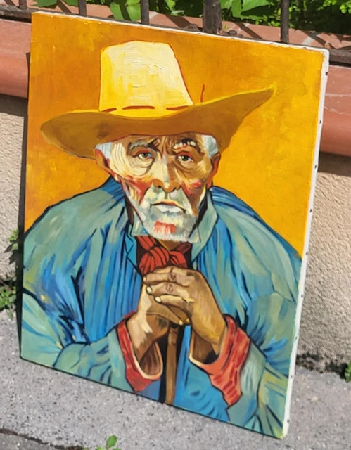 BOARD. VAN GOGH Portrait of an Old Peasant. Oil Painting on Canvas $147 ...