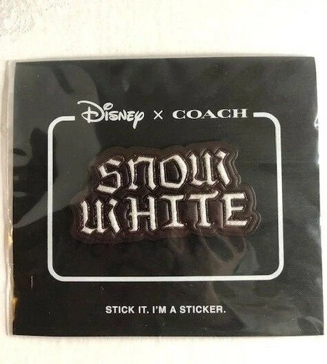 DISNEY X COACH Sticker Dark Disney SNOW WHITE Leather Phone Notebook £ ...