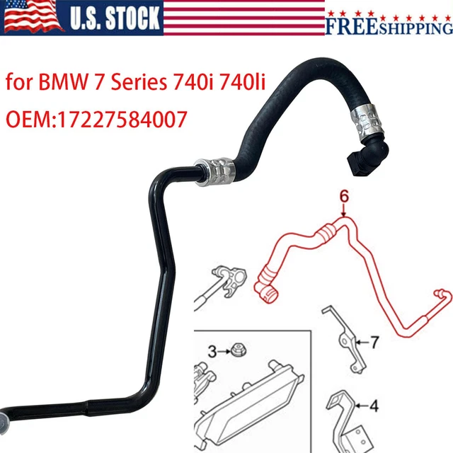 HEAT EXCHANGER TRANS Oil Cooler Pipe Inlet for BMW 7 F01 F02 740i 740li ...