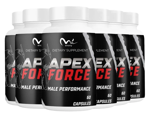 (6 PACK) APEX Force Men Pills, ApexForce Male Health Support Formula ...
