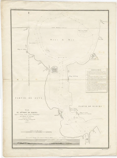 ANTIQUE MAP OF the Madura Strait by Tardieu (c.1825) £1,171.04 ...