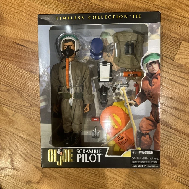NEW 2000 HASBRO GI Joe Timeless Collection III 12" Scramble Pilot ...
