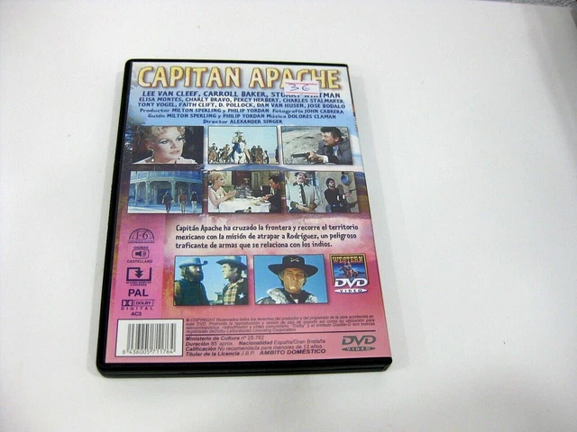 CAPITAN APACHE DVD Lee Van Cleef Carroll Baker Stuart Whitman EUR 12,15 ...