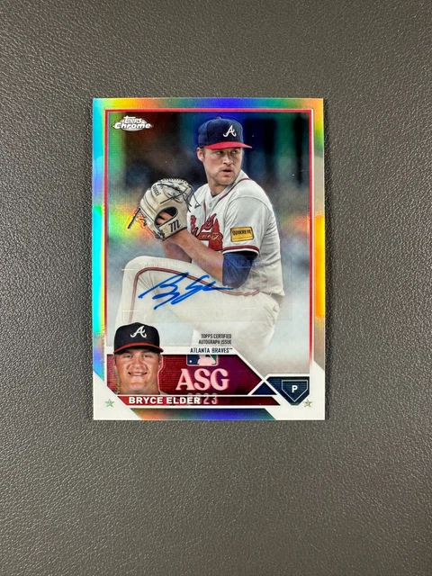2023 TOPPS CHROME Update Bryce Elder Refractor Auto #ASGA-BE Braves GPF EUR 0,91 - PicClick IT