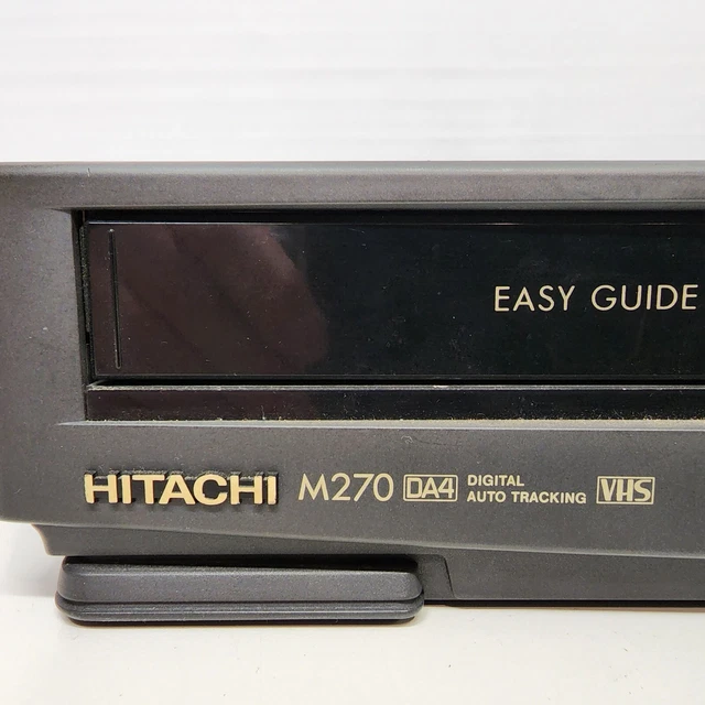 HITACHI VIDEO DECK VT-M270A Digital Auto Tracking VHS Player Tested No ...