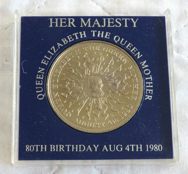 1980 QUEEN ELIZABETH THE QUEEN MOTHER UNC CROWN - tsb surround $13.38 ...