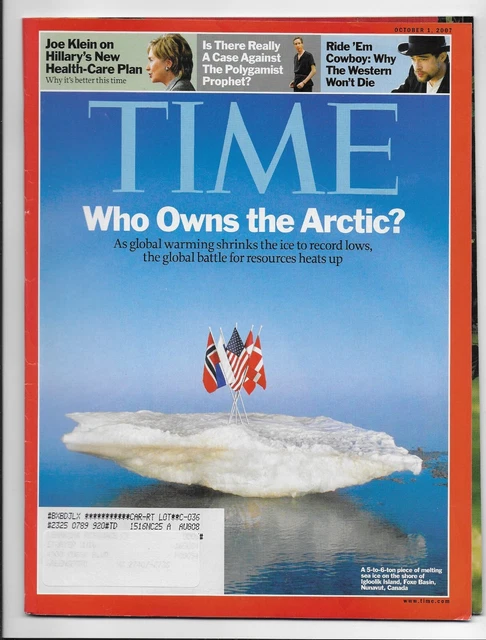 TIME MAGAZINE 2007 10 01 Who Owns The Arctic Global Warming John ...