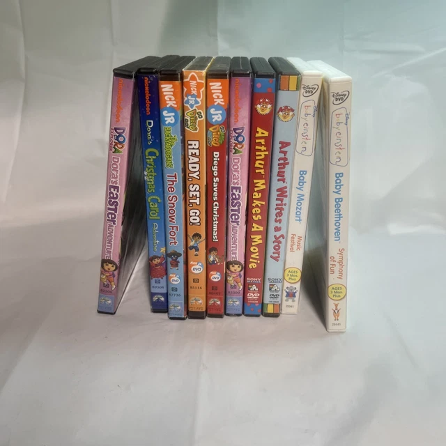 9 NICKELODEON NICK Jr. DVD Dora Diego Backyardigans Arthur Baby ...