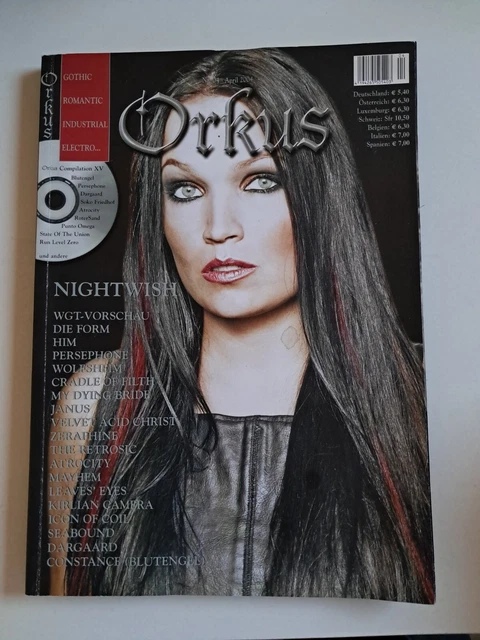 ORKUS MAGAZIN 4/2004 April Nightwish HIM Die Form Wolfsheim gothic ...