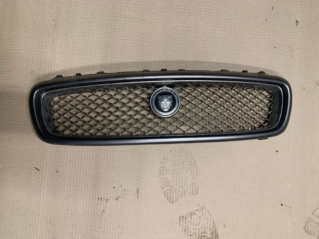 GENUINE JAGUAR X Type Facelift (08-10) FRONT GRILLE GRILL chrome mesh P ...