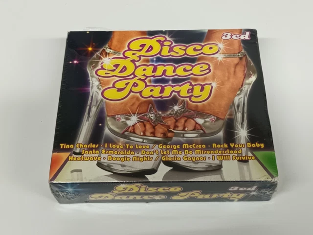 DISCO DANCE PARTY CD Boxset 3x Cd's 48 Party Songs New Sealed £4.99 ...