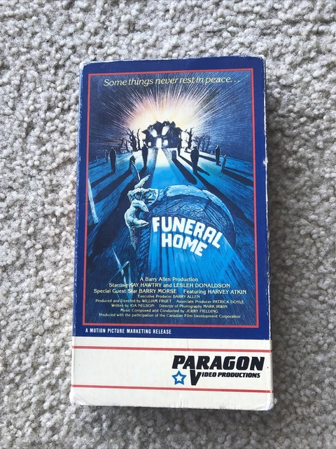 FUNERAL HOME VHS Paragon Video 80'S Cult Slasher Horror Rare Gore Htf ...