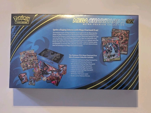 POKÉMON TCG MEGA Charizard X ex Ultra Premium Collection Box SEALED NEW ...