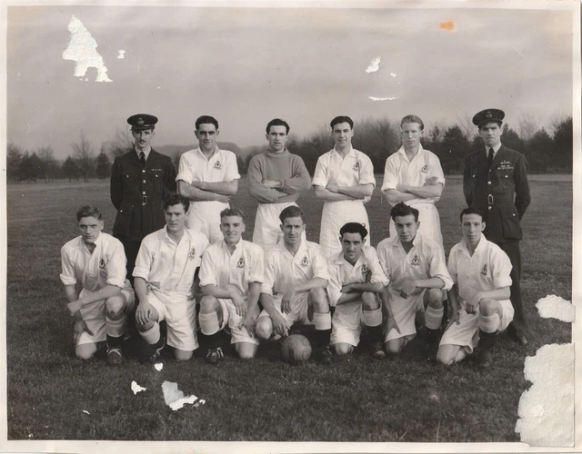 PRESS PHOTOGRAPH - R.A.F. Cranwell Football Club Team Group Nov 1948 £9 ...