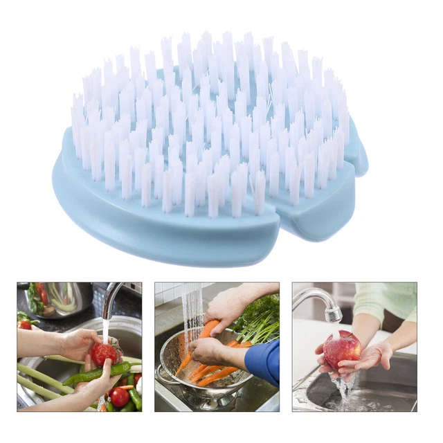 3 PCS CLEANING Scrubber Curved Fruit Brush Veggie Vegetable Pan £12.29 ...