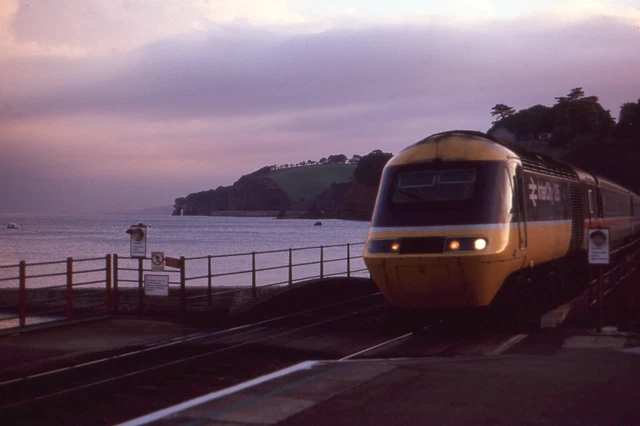 TRANSPORT RAILWAY COLOUR Slide IC 125 Dawlish 1986 £1.20 - PicClick UK