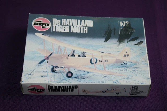 AIRFIX DE HAVILLAND Tiger Moth 1:72 scale model kit 01015. £6.00 ...