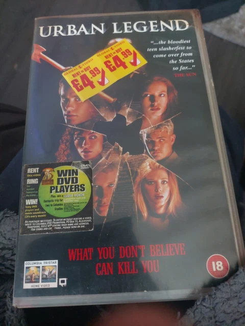 URBAN LEGEND VHS Video Big Box Ex Rental Cert RCA Horror £8.99 - PicClick UK