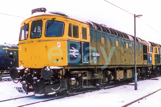 UK RAILWAY PHOTOGRAPH of Class 33 Locomotive 33004. RM33-13 £1.70 ...