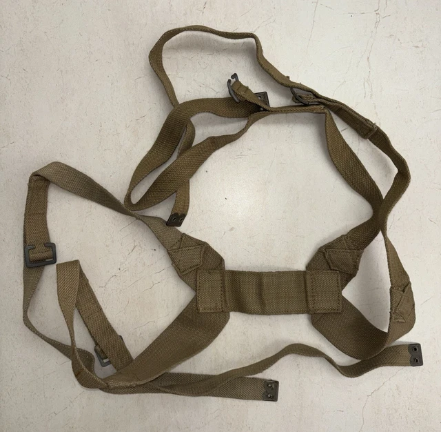 BRITISH ARMY WW2 Webbing Load Bearing Harness £9.99 - PicClick UK