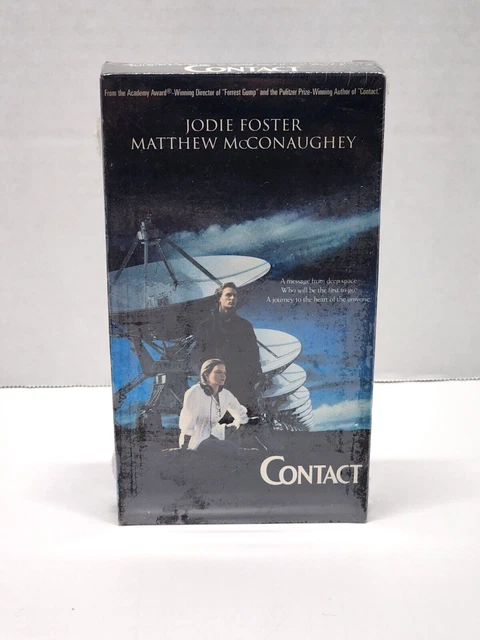 CONTACT (VHS, 1997) Jodie Foster Matthew McConaughey Brand New Sealed £ ...