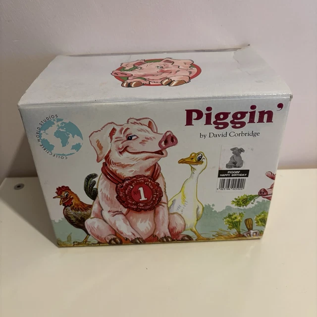 PIGGIN HAPPY BIRTHDAY Pig Collectables By David Corbridge / Boxed £7.99 ...