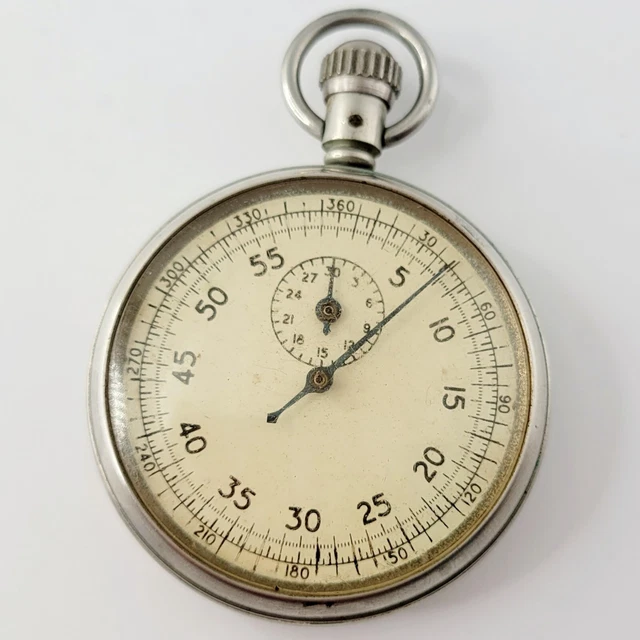 WW2 RAF BOMBER Timer, Stopwatch Pocket Watch British Military Pattern ...