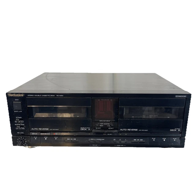 TECHNICS RS-X950 TWIN Cassette Deck Vintage HiFi Stereo Separate Stack ...