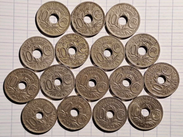 10 CENTIMES DE Francs - 1918 à 1939 - 3ème République - RF - Pièce de ...