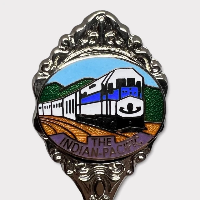 VINTAGE SOUVENIR SPOON - The Indian-Pacific Train - Silver Plated EUR ...
