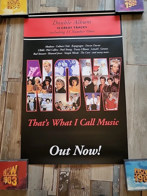 NOW THAT'S WHAT I Call Music! Promo Poster Full Size 30" X 20" (1983) £ ...