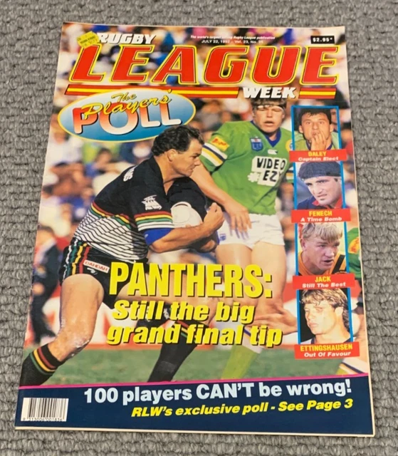RUGBY LEAGUE WEEK Magazine Newspaper July 1992 Vol 23 No 25 ...