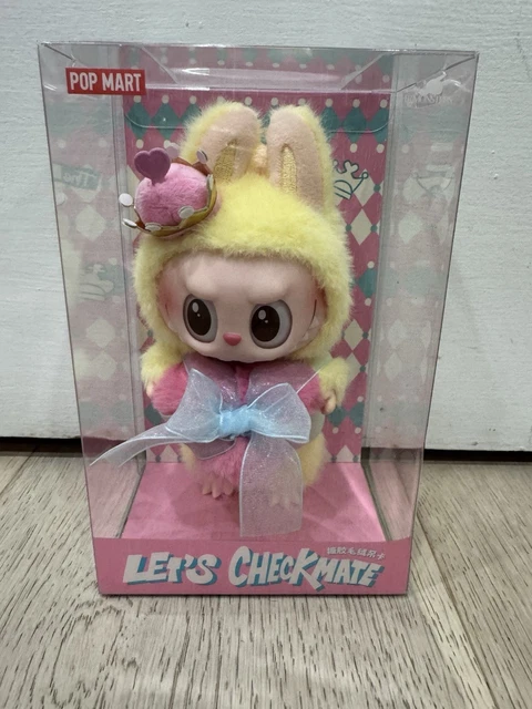 AUTHENTIC POP MART The Monsters Labubu Let's Checkmate Plush Queen RARE ...