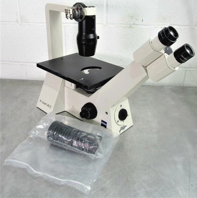 ZEISS AXIOVERT 40 C Inverted Phase Contrast Microscope EUR 576,32 ...