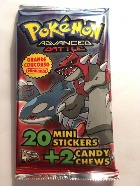 BOOSTER PACK STICKER Advanced Battle Dunkin Bubble Gum Pokemon Mint ...