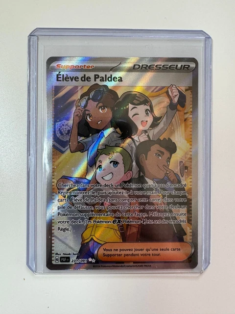 CARTE POKÉMON ÉLÈVE de Paldea 231/091 Full Art EV4.5 Destinées à Paldea FR Neuve EUR 2,50 ...