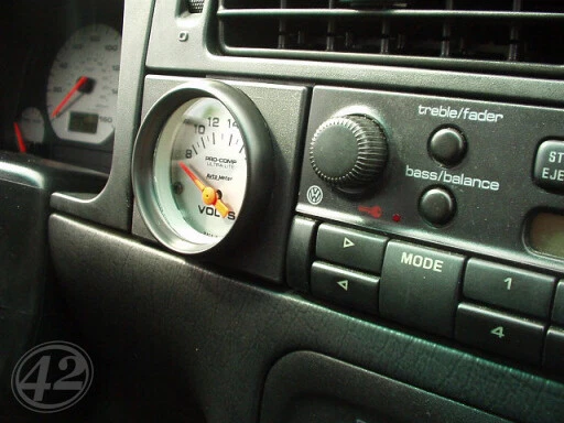 VW GTI JETTA Mk3 Golf Single Dash Gauge mount holder Panel 52mm Boost ...