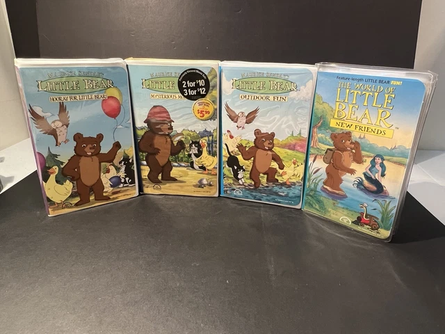 LOT OF 4 Nick Jr. Little Bear VHS Tapes by Maurice Sendak In Clamshell ...