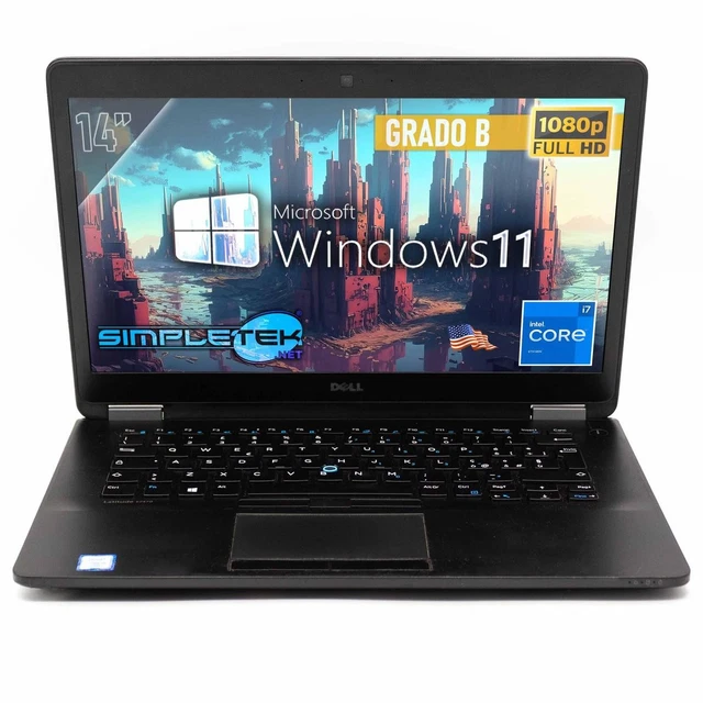 DELL E7470 I7 14 " Windows 11 Pro Computer Portable 4GB 120GB Layout ...