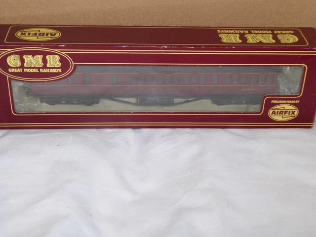 AIRFIX 00 GAUGE LMS 57' Maroon Livery Non Corridor 3rd Lav Brake Coach ...