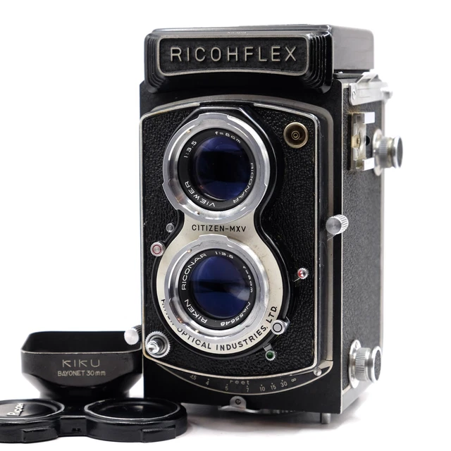 RICOH RICOHFLEX NEW Dia 6x6 Medium Format Film TLR Camera Riconar 8cm f ...
