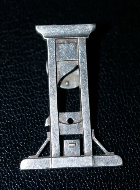 BADGE (PIN'S TYPE) "Guillotine" Bicentennial French Revolution 1789 ...