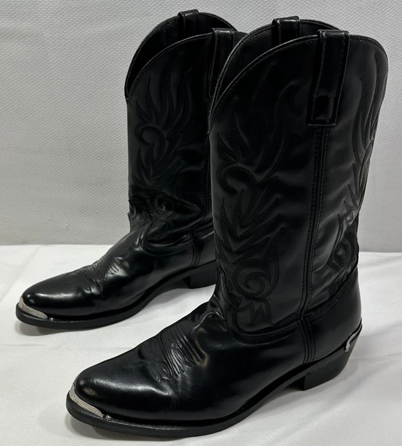 LAREDO MCCOMB Cowboy Black 12621 Western Leather Boots Men's 13 EW £89. ...