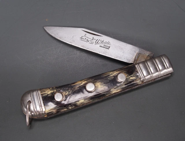 RICHARTZ WHALE DESIGN-TASCHENMESSER- Made in German, Rarität ca. 1930 ...