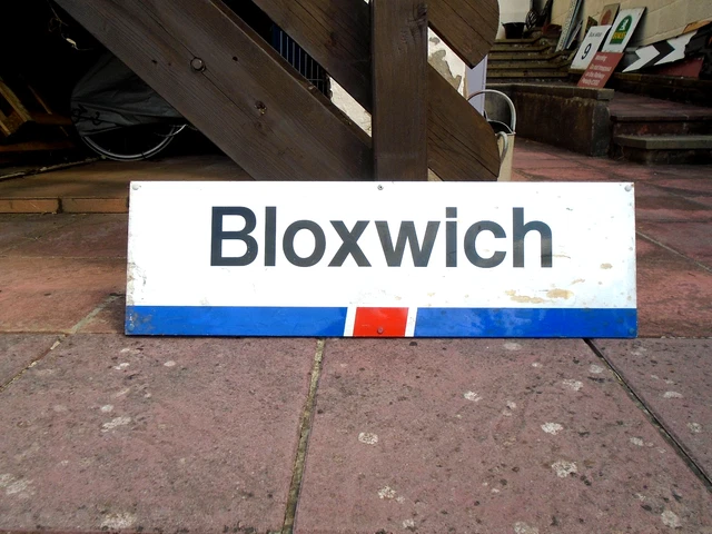 ORIGINAL BRITISH RAIL Chase Line station platform sign. Bloxwich. £63. ...